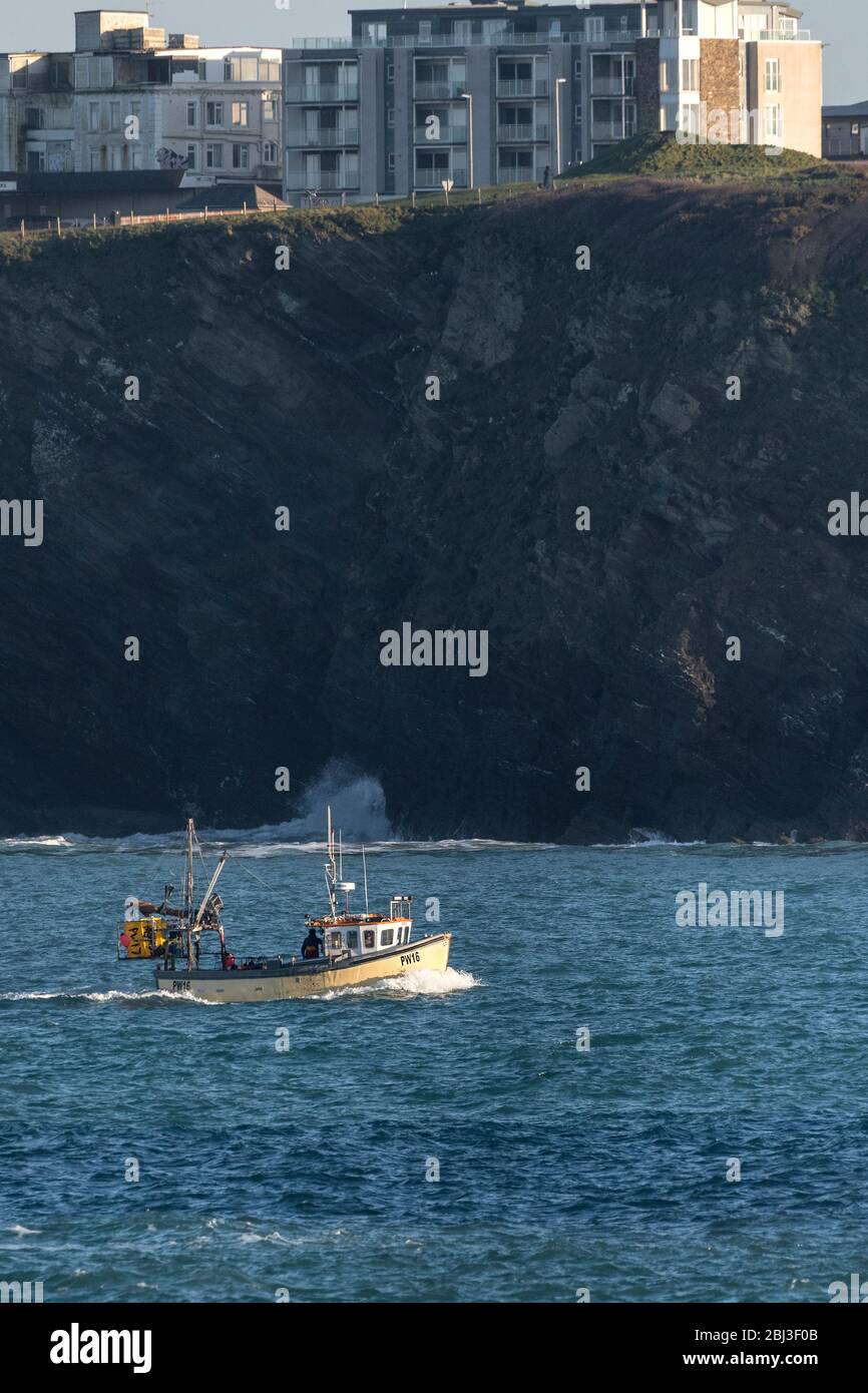 The fishing boat PW16 Tizzardlee On steaming back through The Gazzle to ...