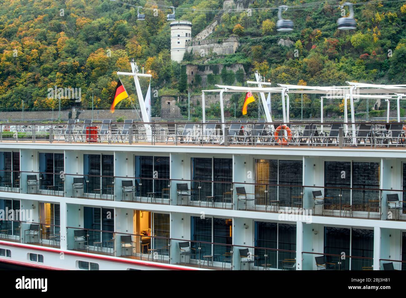Docked Viking Ve river cruiser, Koblenz, Rhineland-Palatinate, Germany ...
