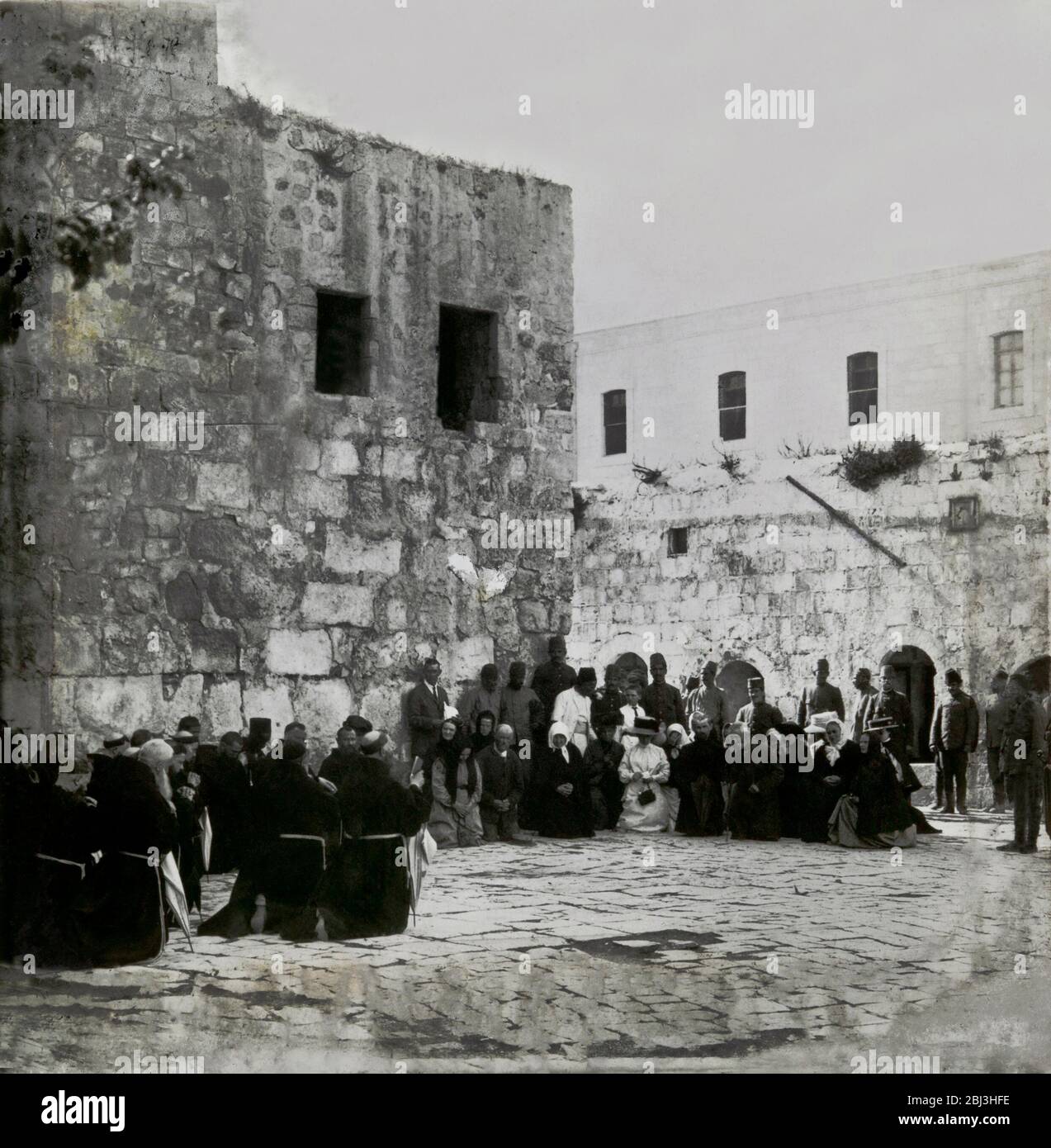 Palestinian, Middle Eastern towns and cities circa 1900 of medieval ...