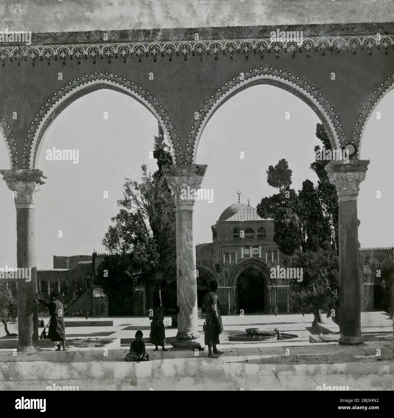 Palestinian, Middle Eastern towns and cities circa 1900 of medieval ...