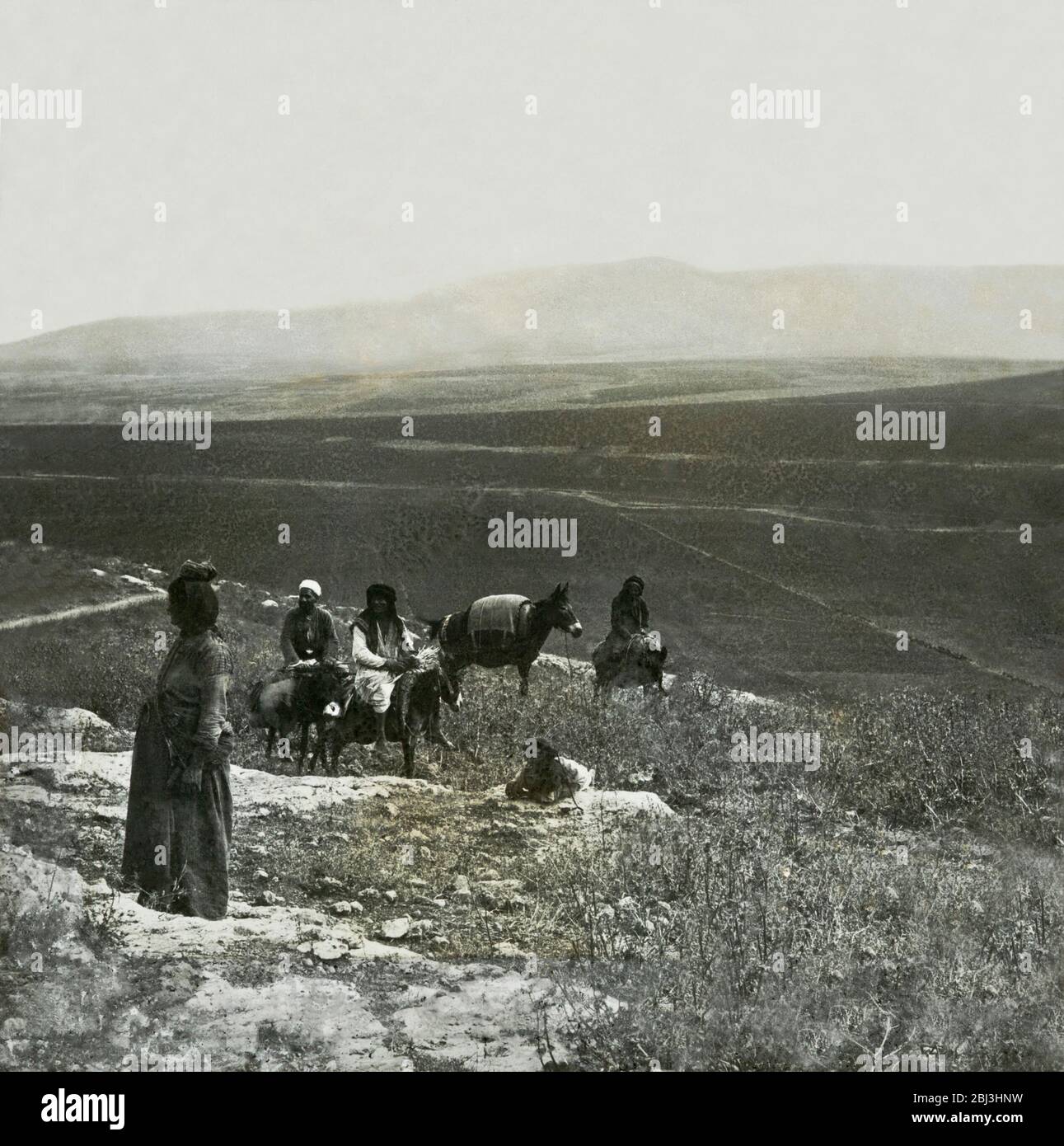 Palestinian, Middle Eastern towns and cities circa 1900 of medieval ...