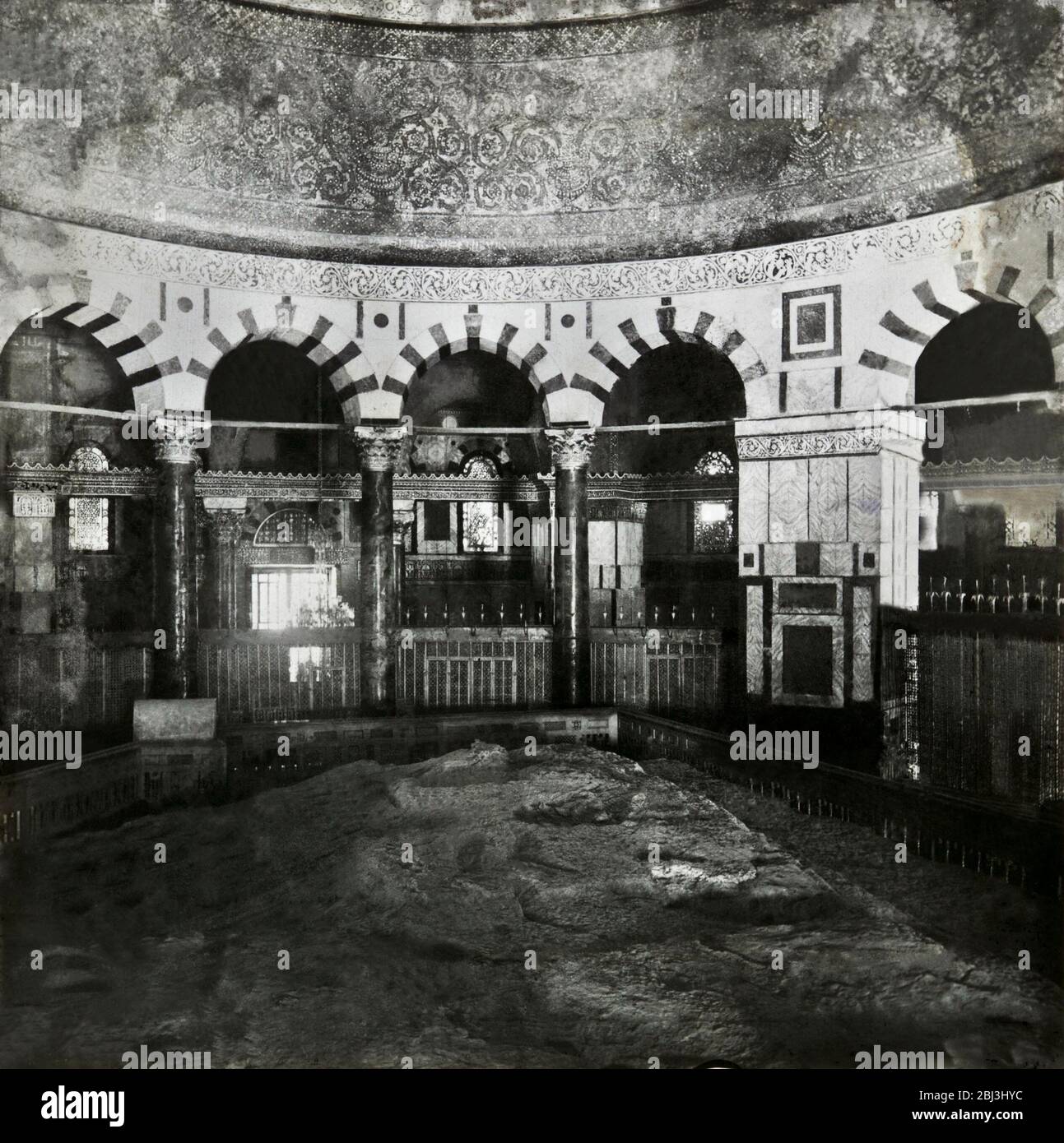 Palestinian, Middle Eastern towns and cities circa 1900 of medieval ...
