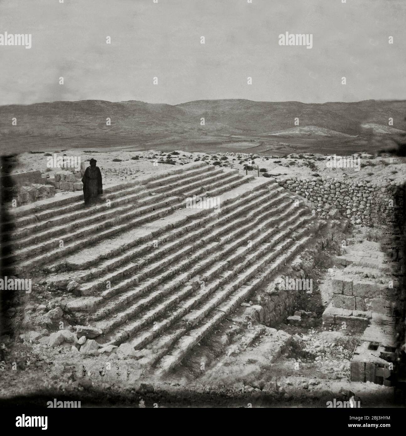 Palestinian, Middle Eastern towns and cities circa 1900 of medieval ...