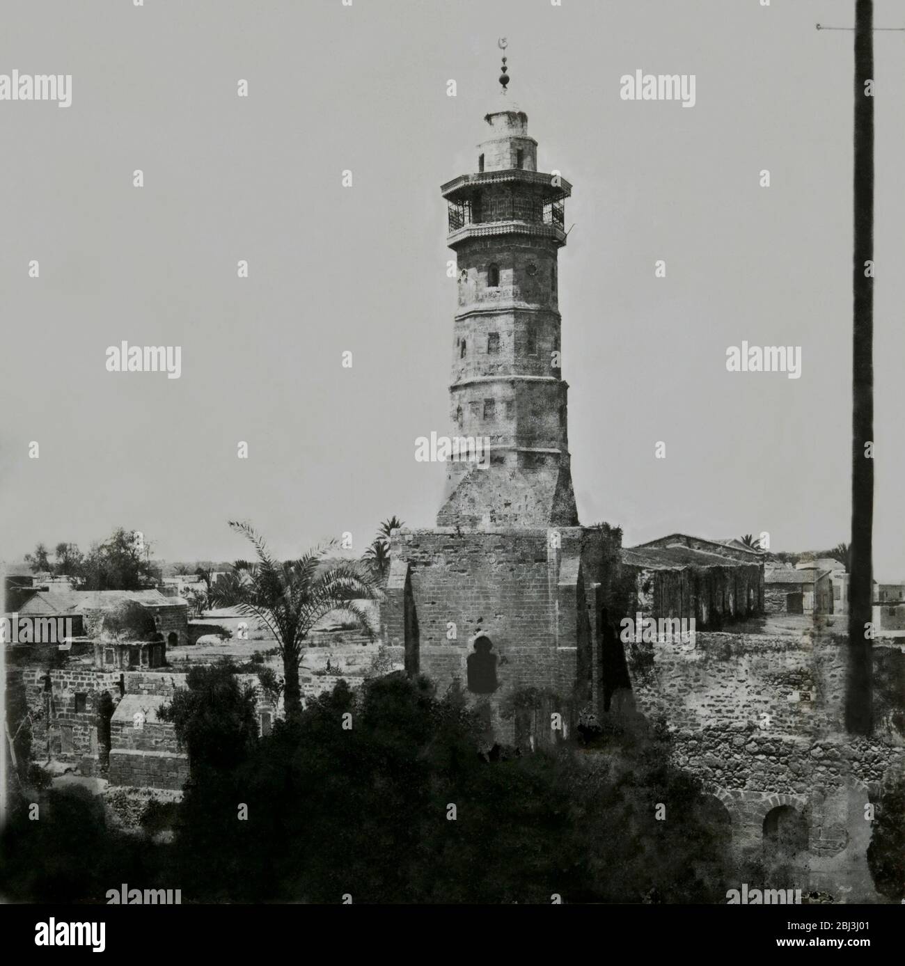 Palestinian, Middle Eastern towns and cities circa 1900 of medieval ...