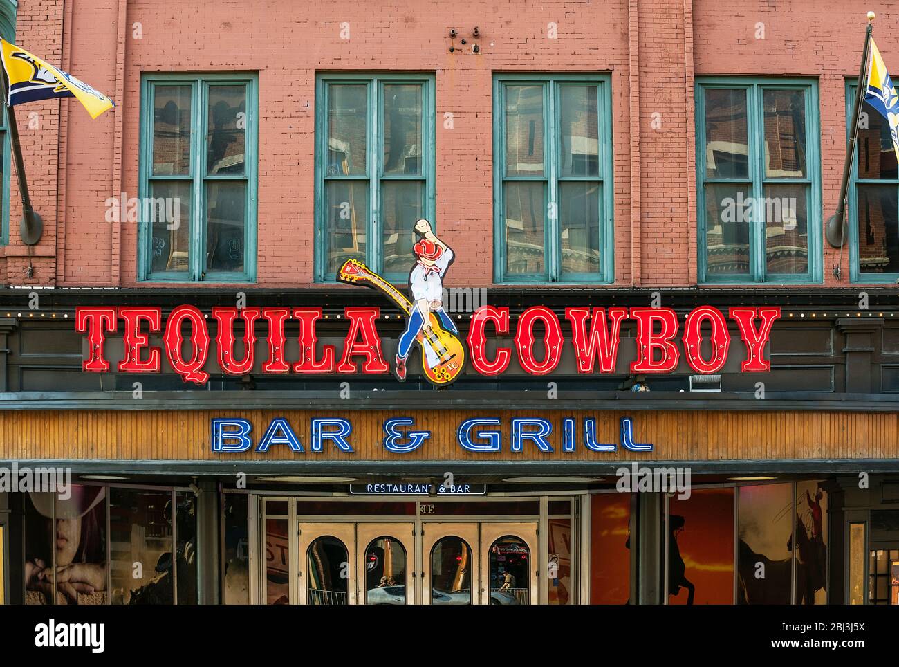 Tequila Cowboy Bar at Nashville in Tennessee Stock Photo - Alamy