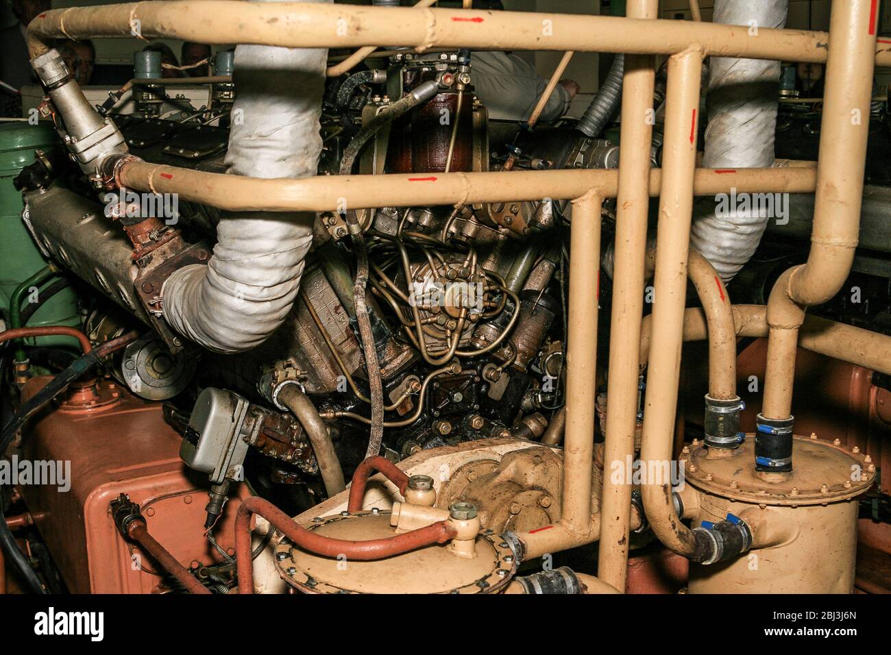 Old soviet tank engine Stock Photo - Alamy