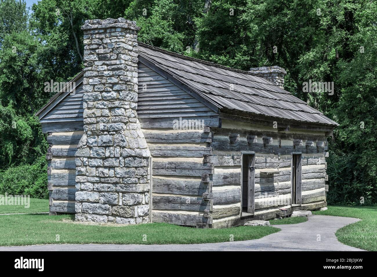 The Hermitage slave quarters cabin in Tennessee Stock Photo - Alamy