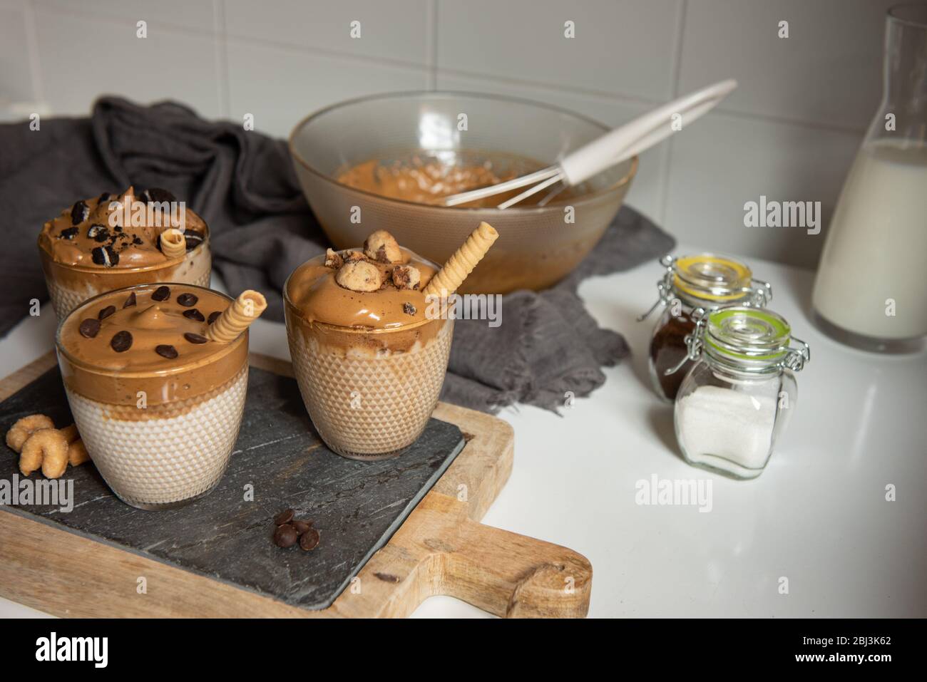 Frothy chocolate milkshake High Resolution Stock Photography and Images ...