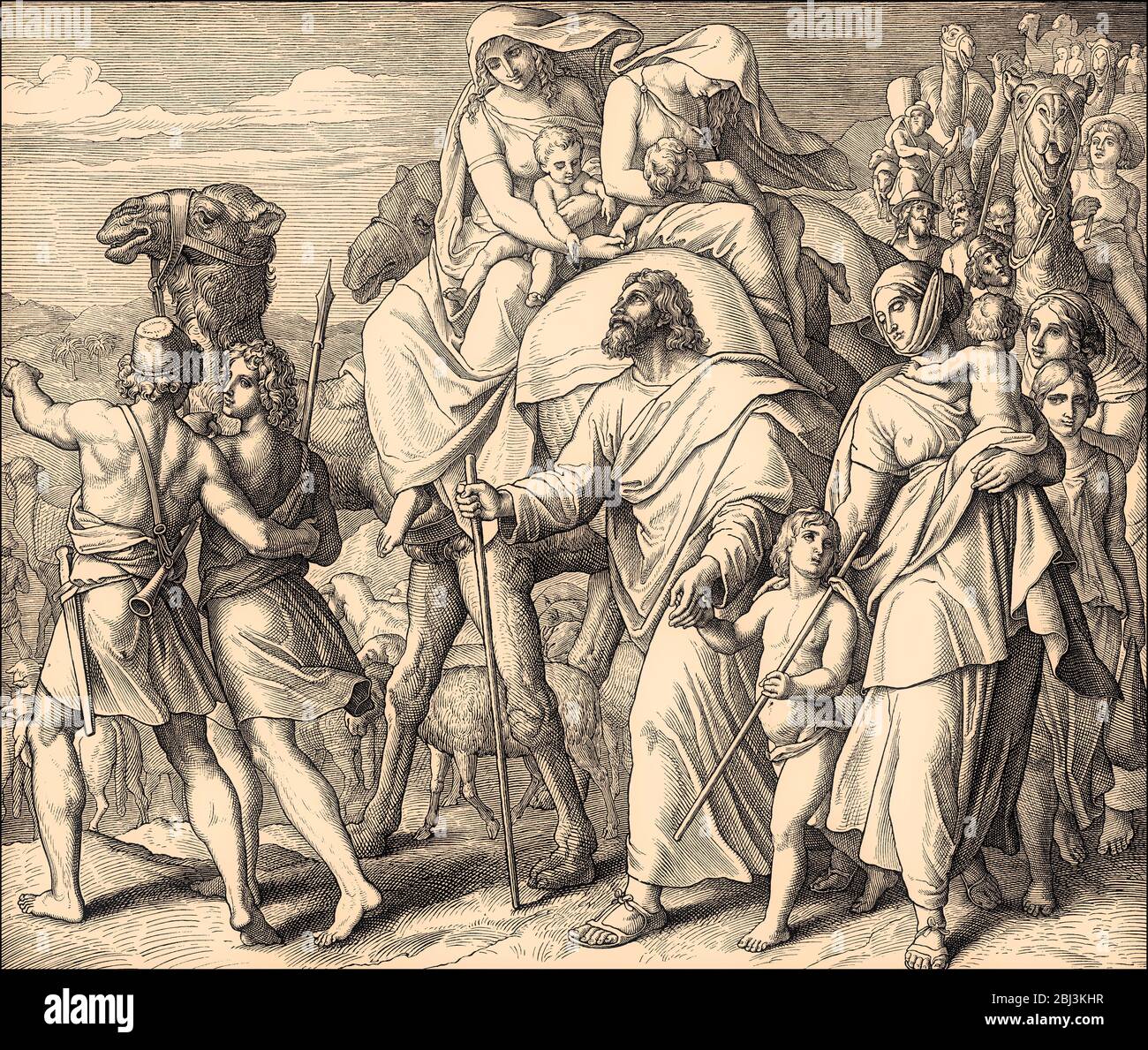 Jacob flees laban hi-res stock photography and images - Alamy