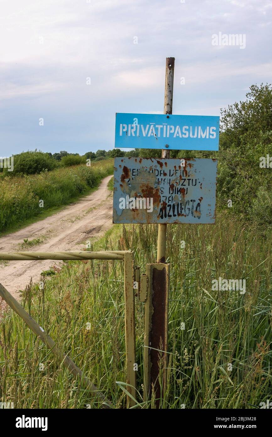 Old rustic sign in countryside Stock Photo - Alamy