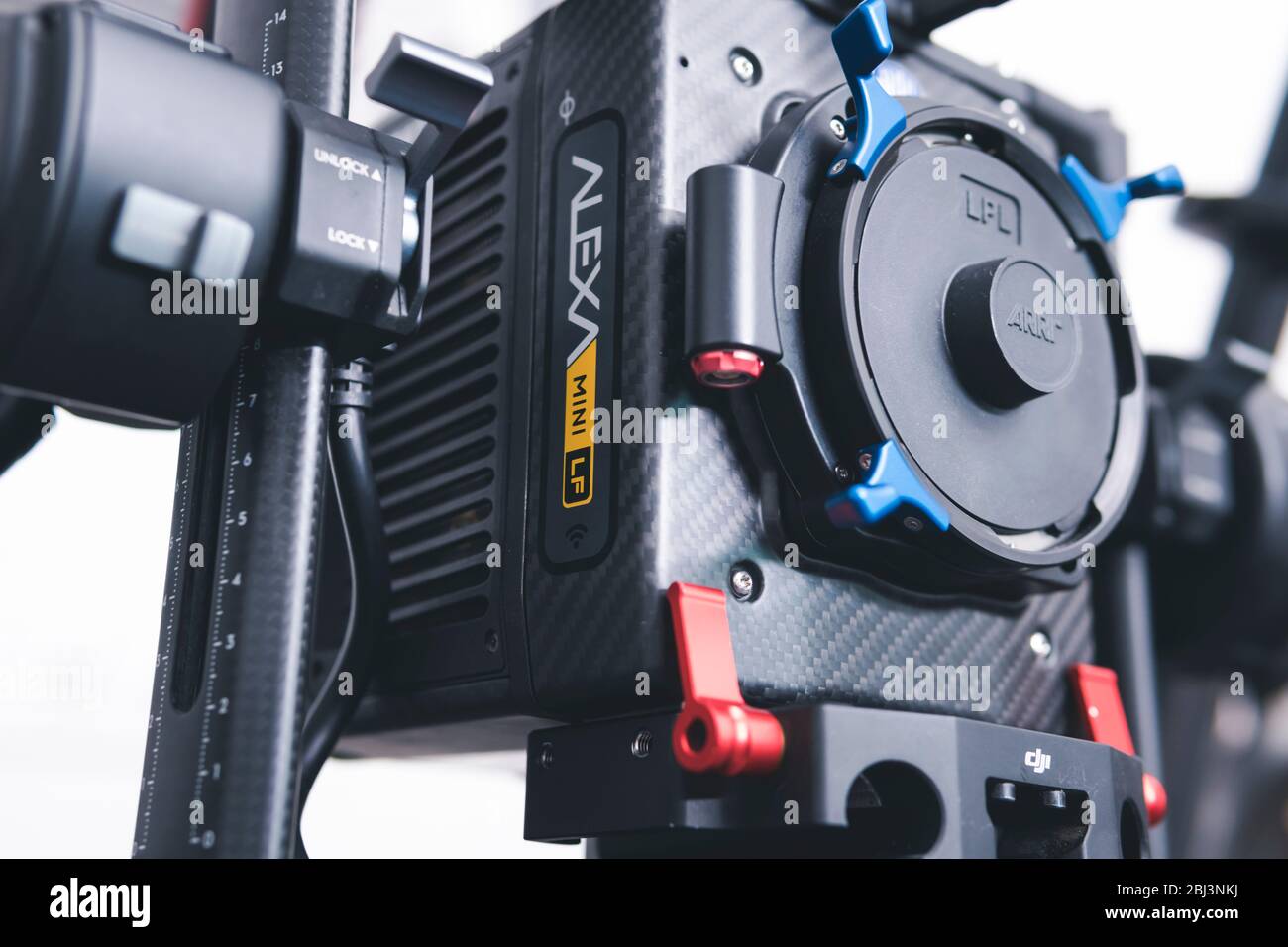 Kyiv, Ukraine - 04.17.2020: Studio shoot of professional video camera ...