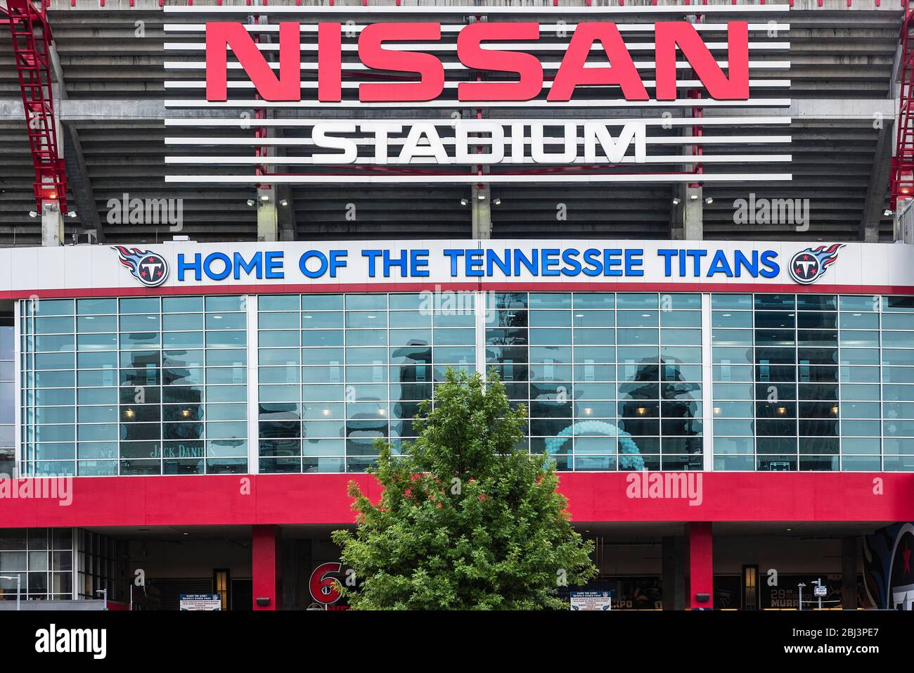 Nissan Stadium which is home of the Tennessee Titans at Nashville in ...