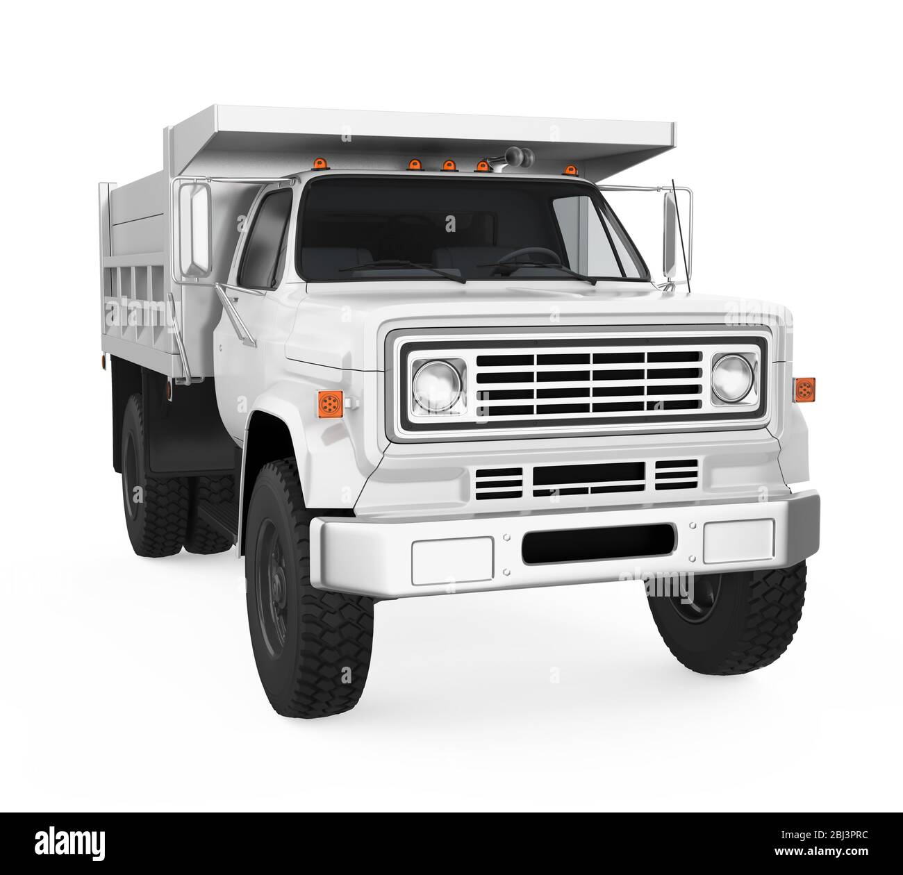 Tipper Dump Truck Isolated Stock Photo - Alamy