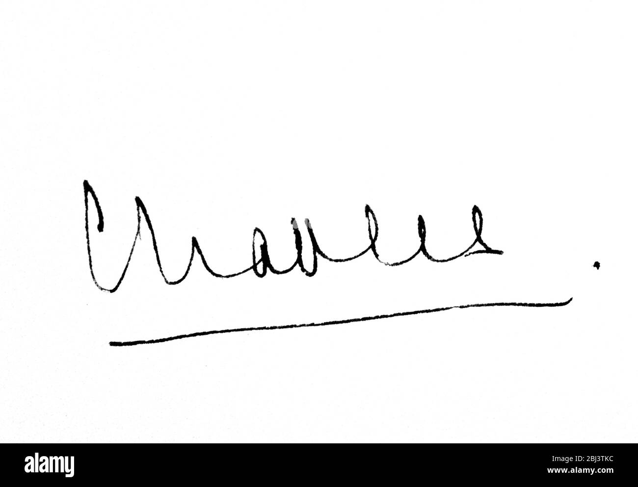 Prince Charles Signature High Resolution Stock Photography and Images ...