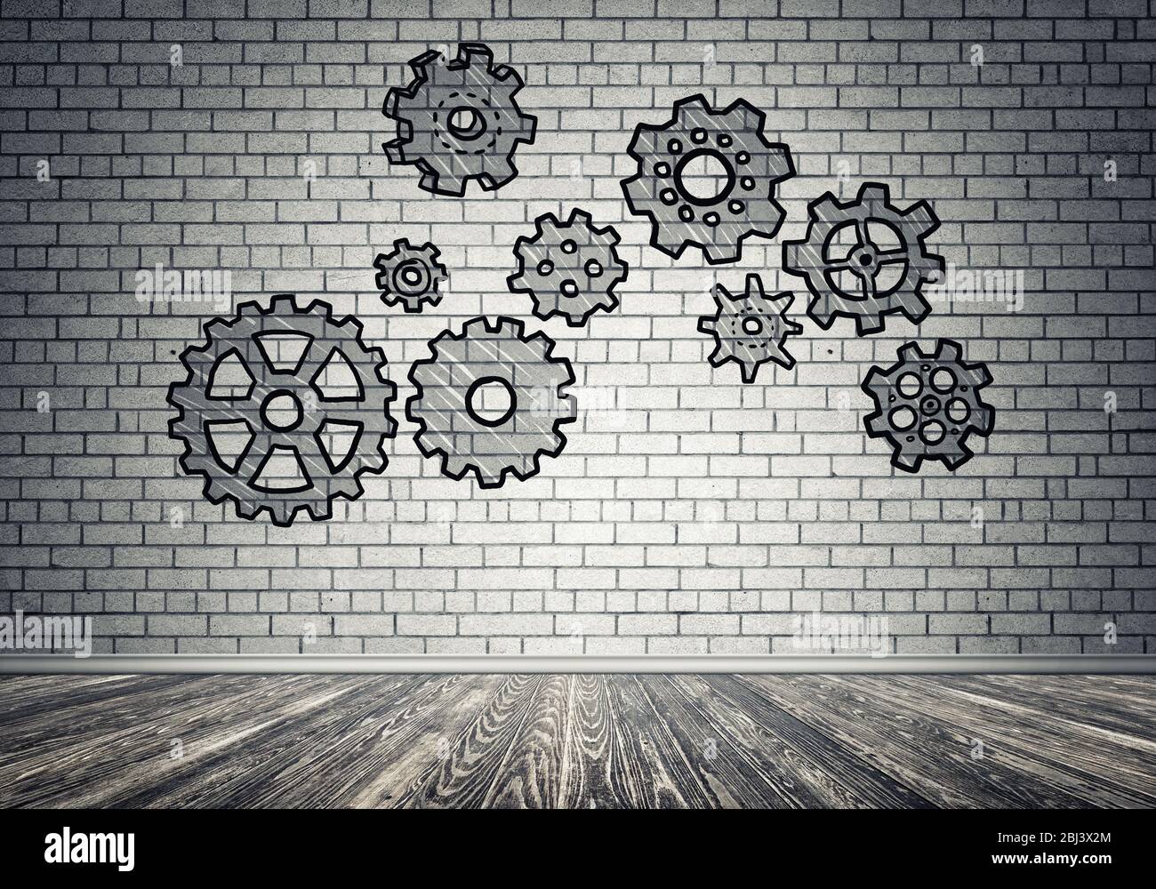Gear mechanism as teamwork concept Stock Photo - Alamy