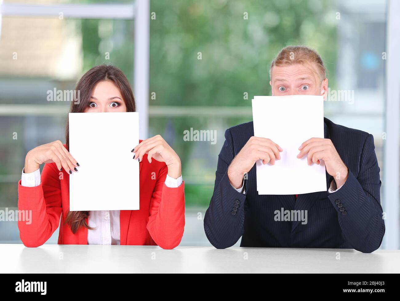 TV anchor training for telling news Stock Photo - Alamy