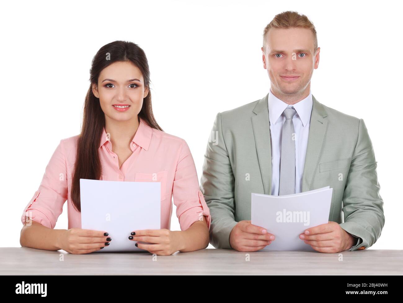 News anchors camera hi-res stock photography and images - Alamy