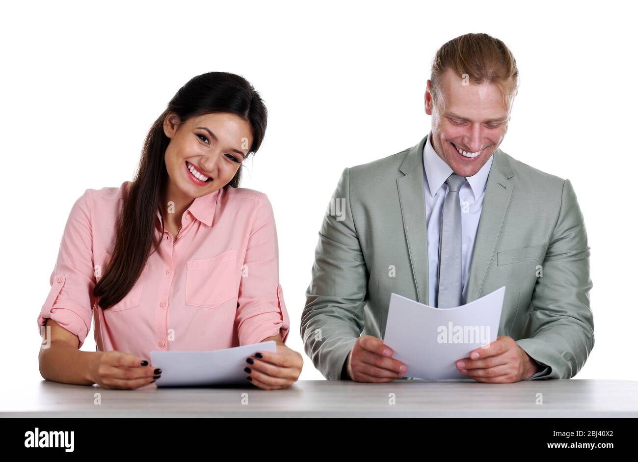 News anchors hi-res stock photography and images - Alamy