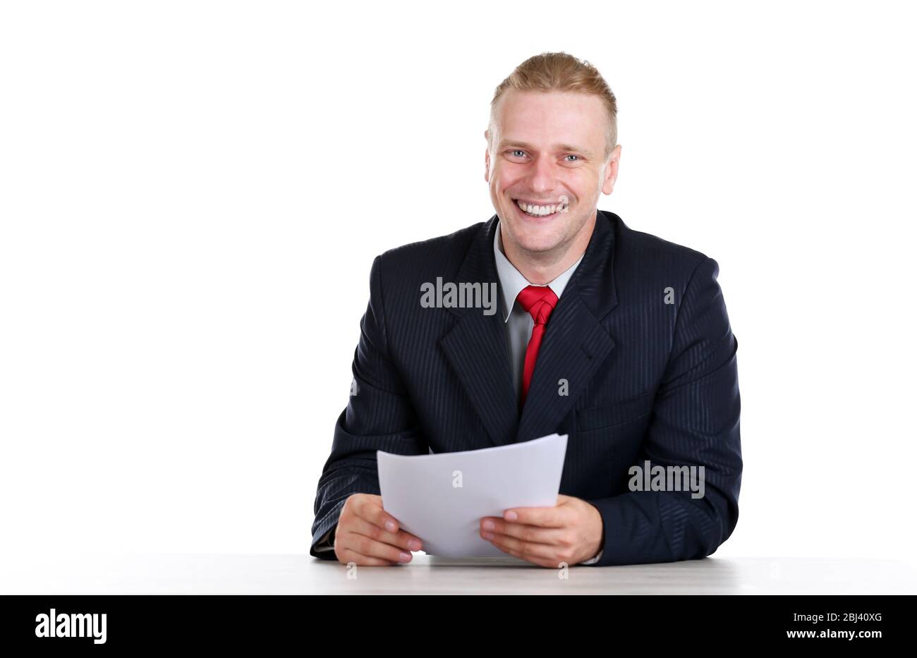 News anchor camera hi-res stock photography and images - Alamy