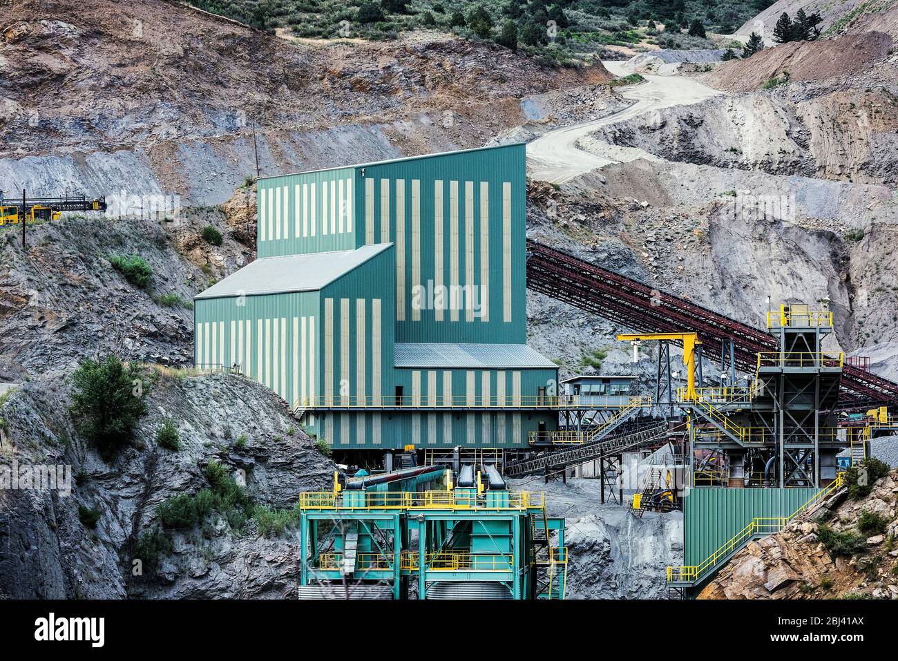 Mining facility in Colorado Stock Photo - Alamy