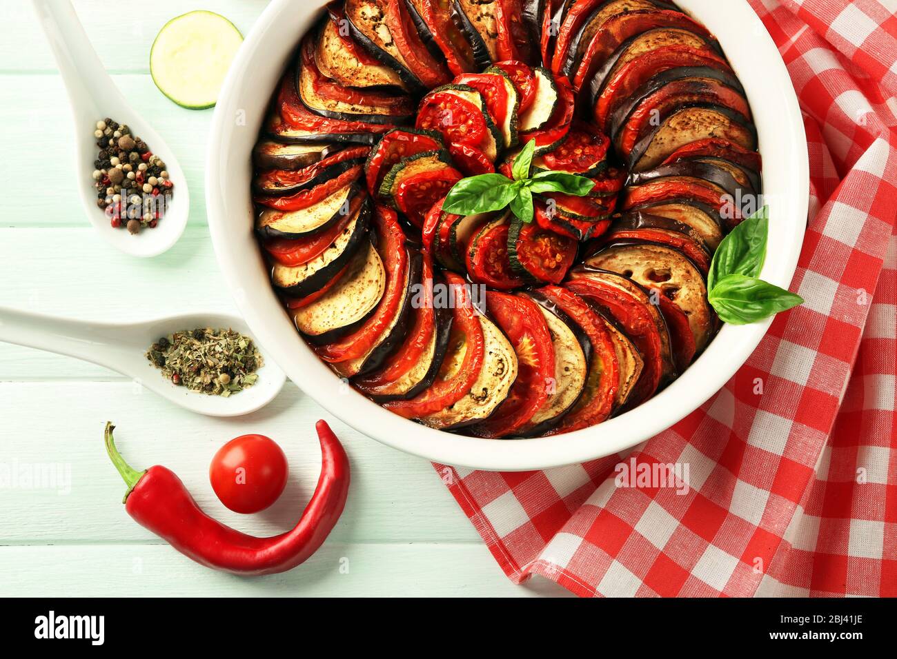 Ratatouille - traditional French Provencal vegetable dish cooked in ...