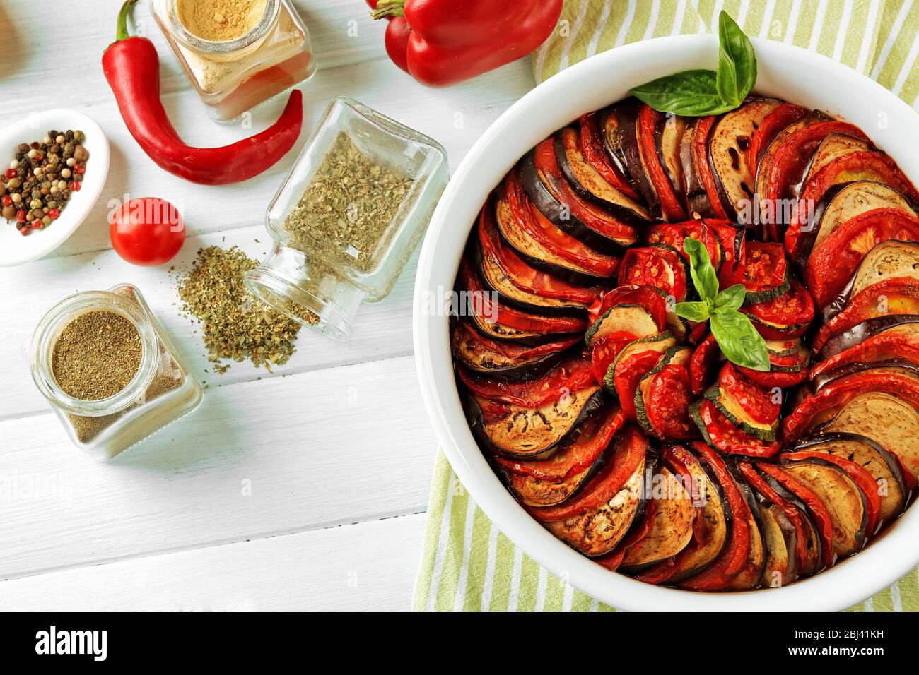 Ratatouille - traditional French Provencal vegetable dish cooked in ...
