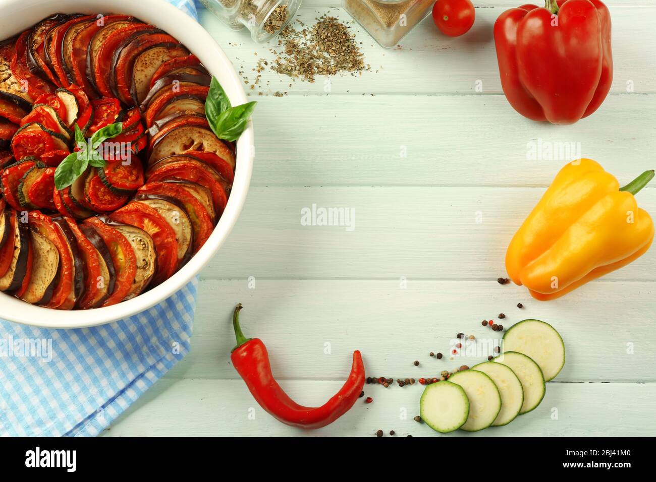 Ratatouille - traditional French Provencal vegetable dish cooked in ...