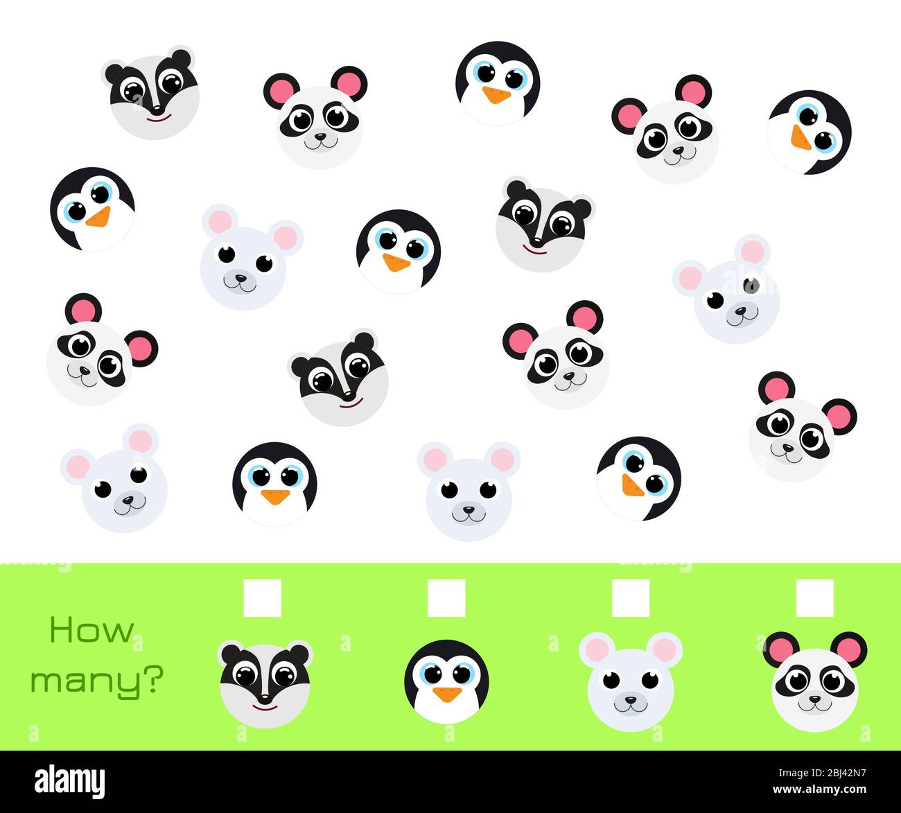 Counting Game for children with pictures. Educational game for ...