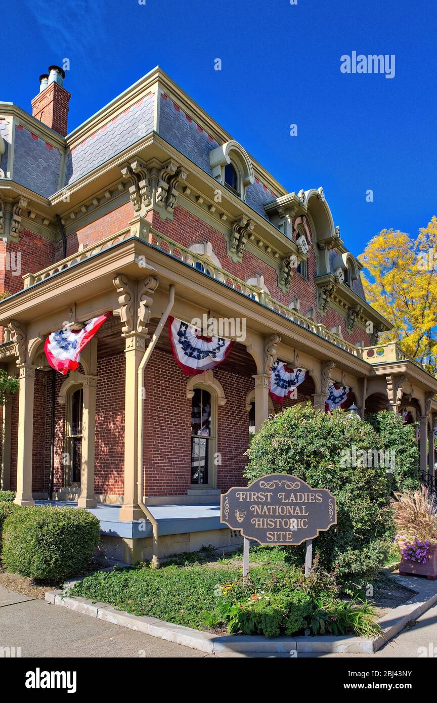 First Ladies National Historic Site Museum in Ohio Stock Photo - Alamy