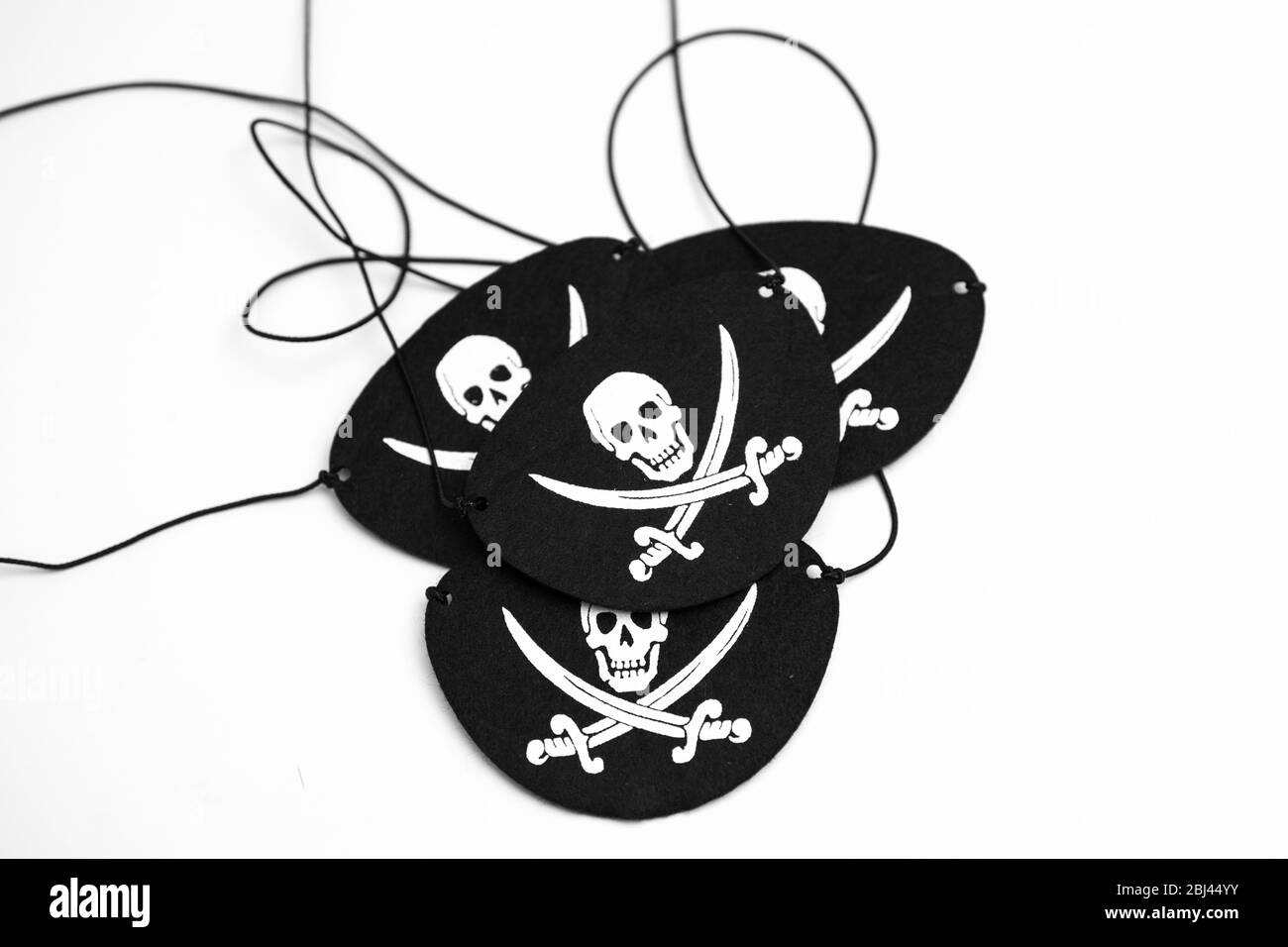 Pirate eye patch vintage Black and White Stock Photos & Images - Alamy