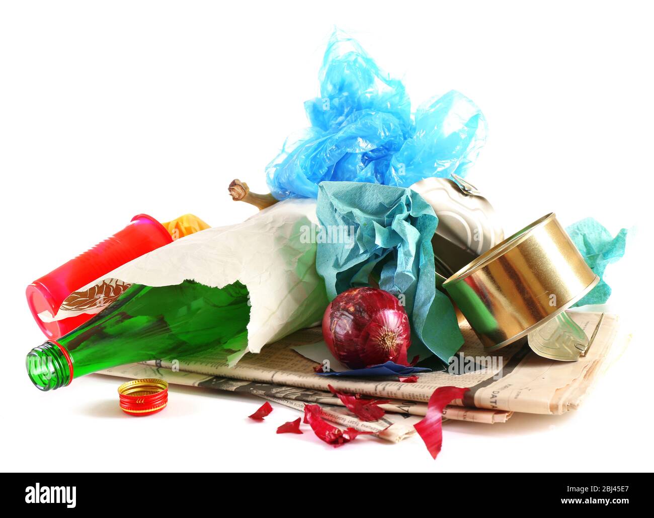 Plastic pollution rubbish debris Cut Out Stock Images & Pictures - Alamy