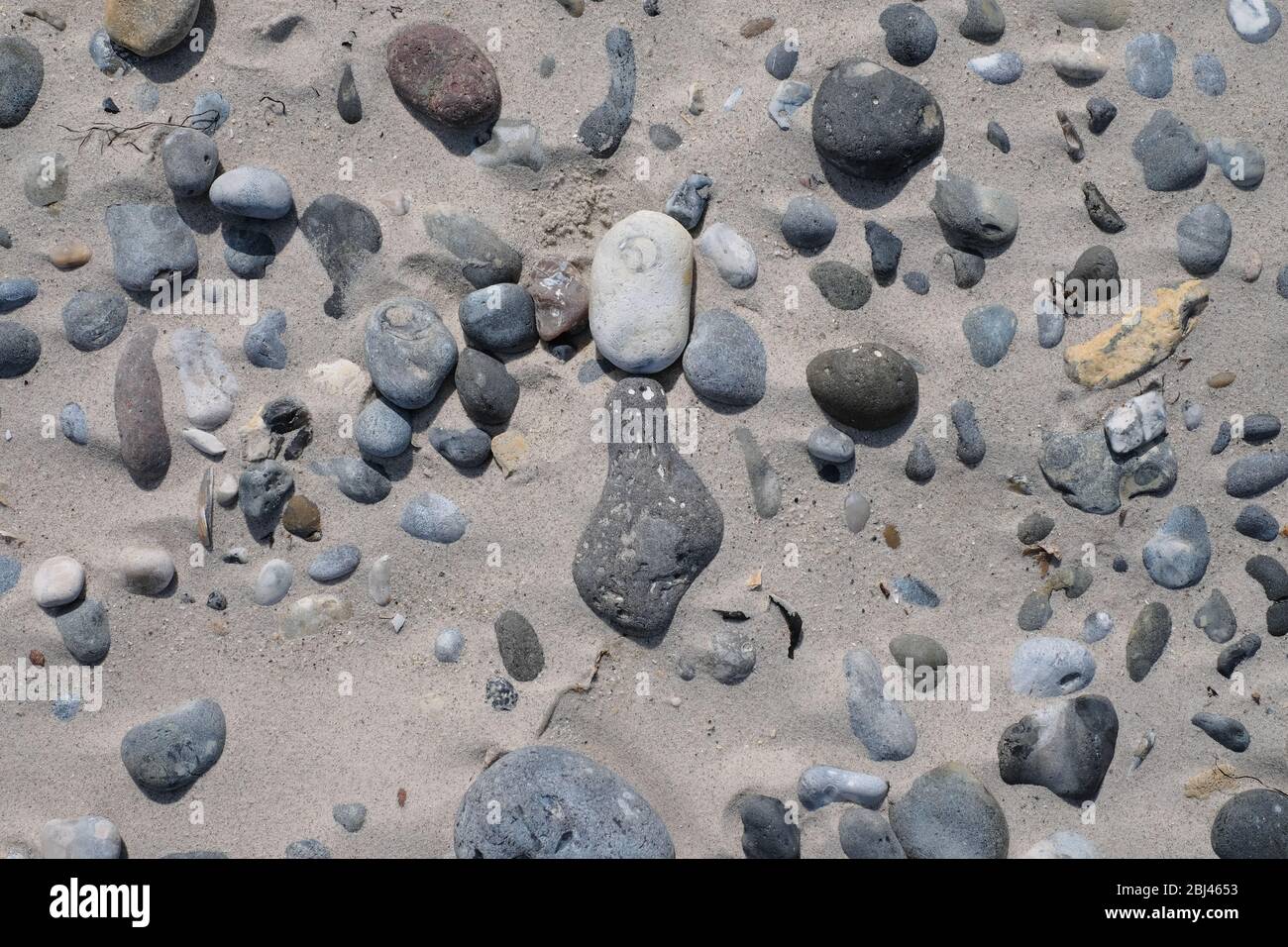 Strand Kunst Steine Stock Photo - Alamy