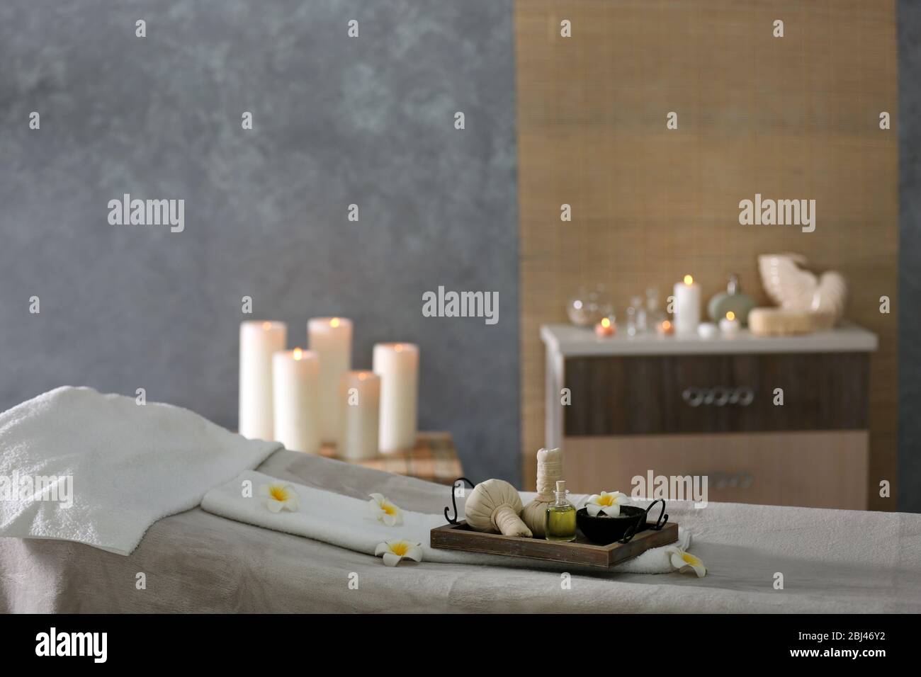 Place for relaxation in modern wellness center Stock Photo - Alamy