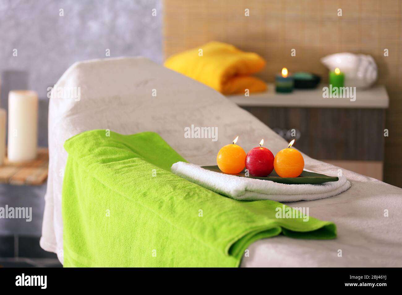 Place for relaxation in modern wellness center Stock Photo - Alamy