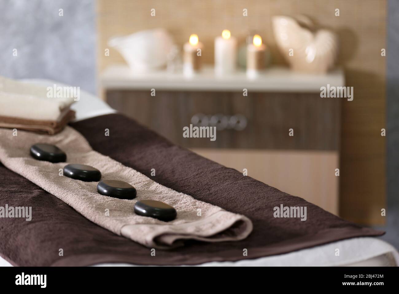 Place for relaxation in modern wellness center Stock Photo - Alamy