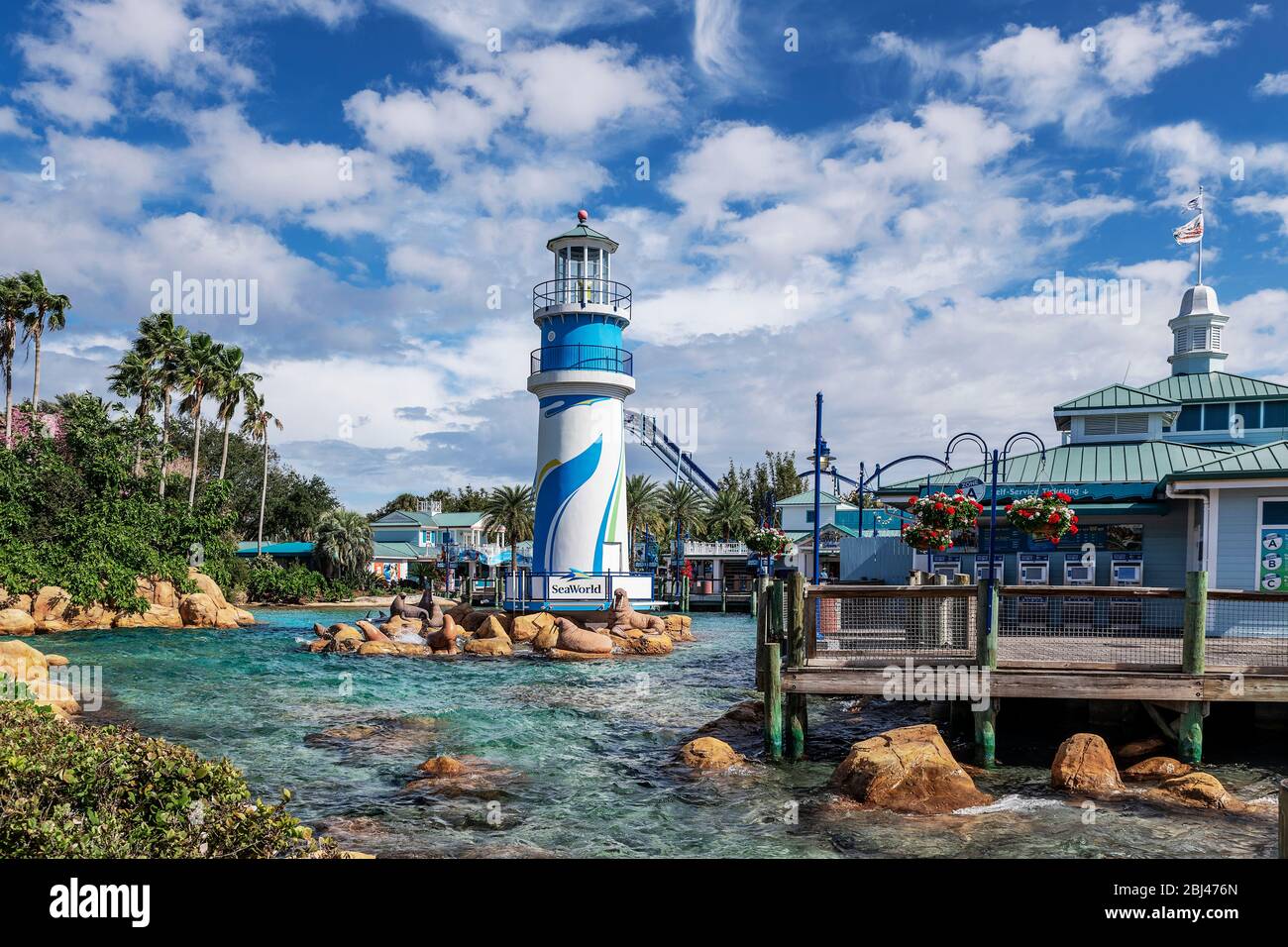 Seaworld marine park at Orlando in Florida Stock Photo - Alamy