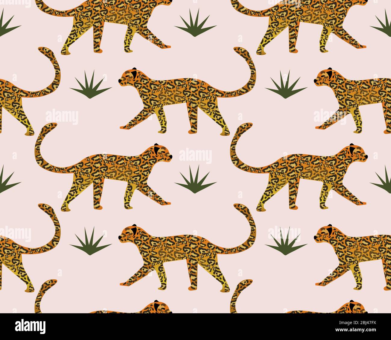 Vector Leopard Seamless Pattern