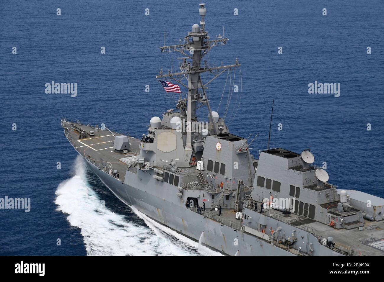 The U.S. Navy guided-missile destroyer USS Pinckney conducts Division ...
