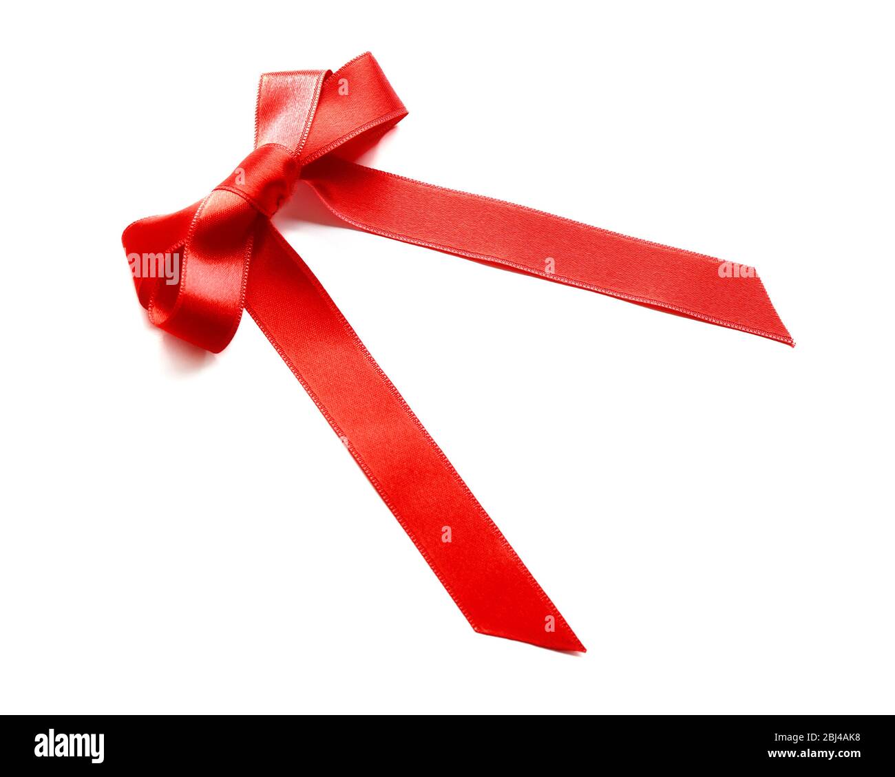 Red bow, isolated on white Stock Photo - Alamy