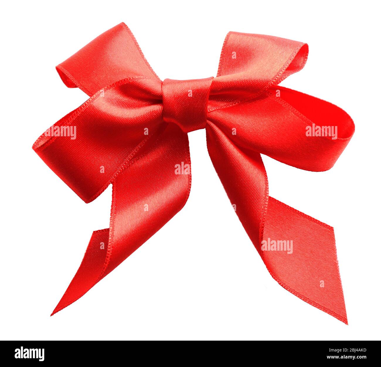 Red bow, isolated on white Stock Photo - Alamy
