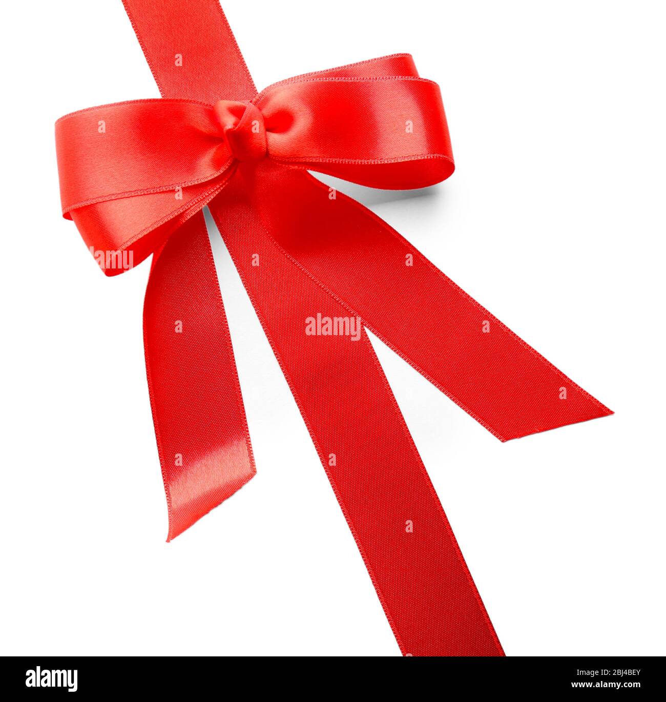 Diagonal ribbon with bow, isolated on white Stock Photo - Alamy