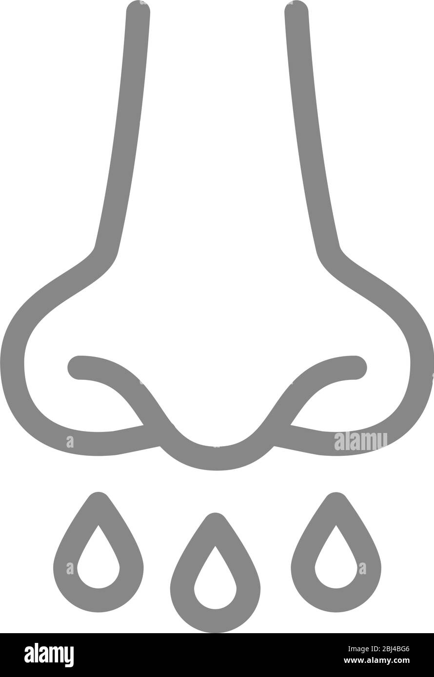 Human nose snot line Stock Vector Images - Alamy