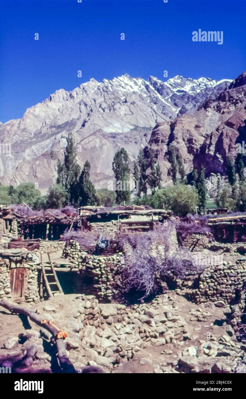 Pakistan, Northern Areas of the Karakoram Mountains. General scene of ...