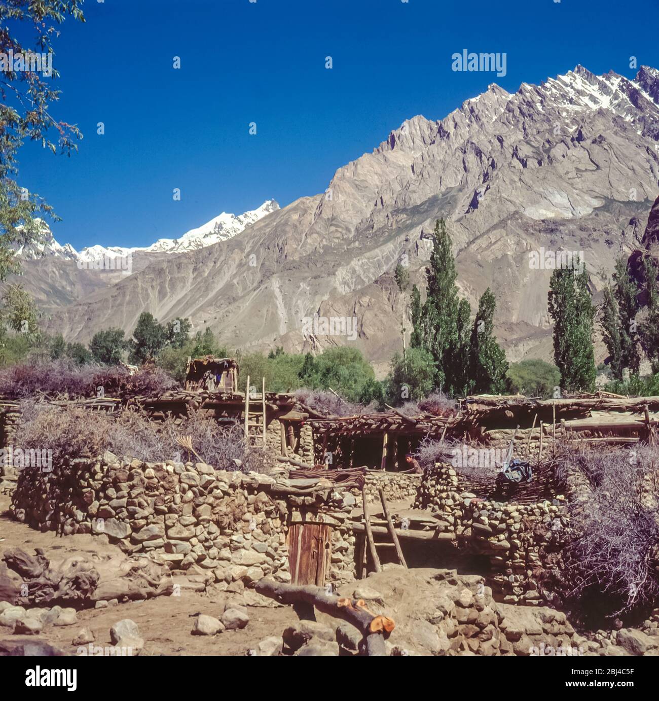 Pakistan, Northern Areas of the Karakoram Mountains. General scene of ...