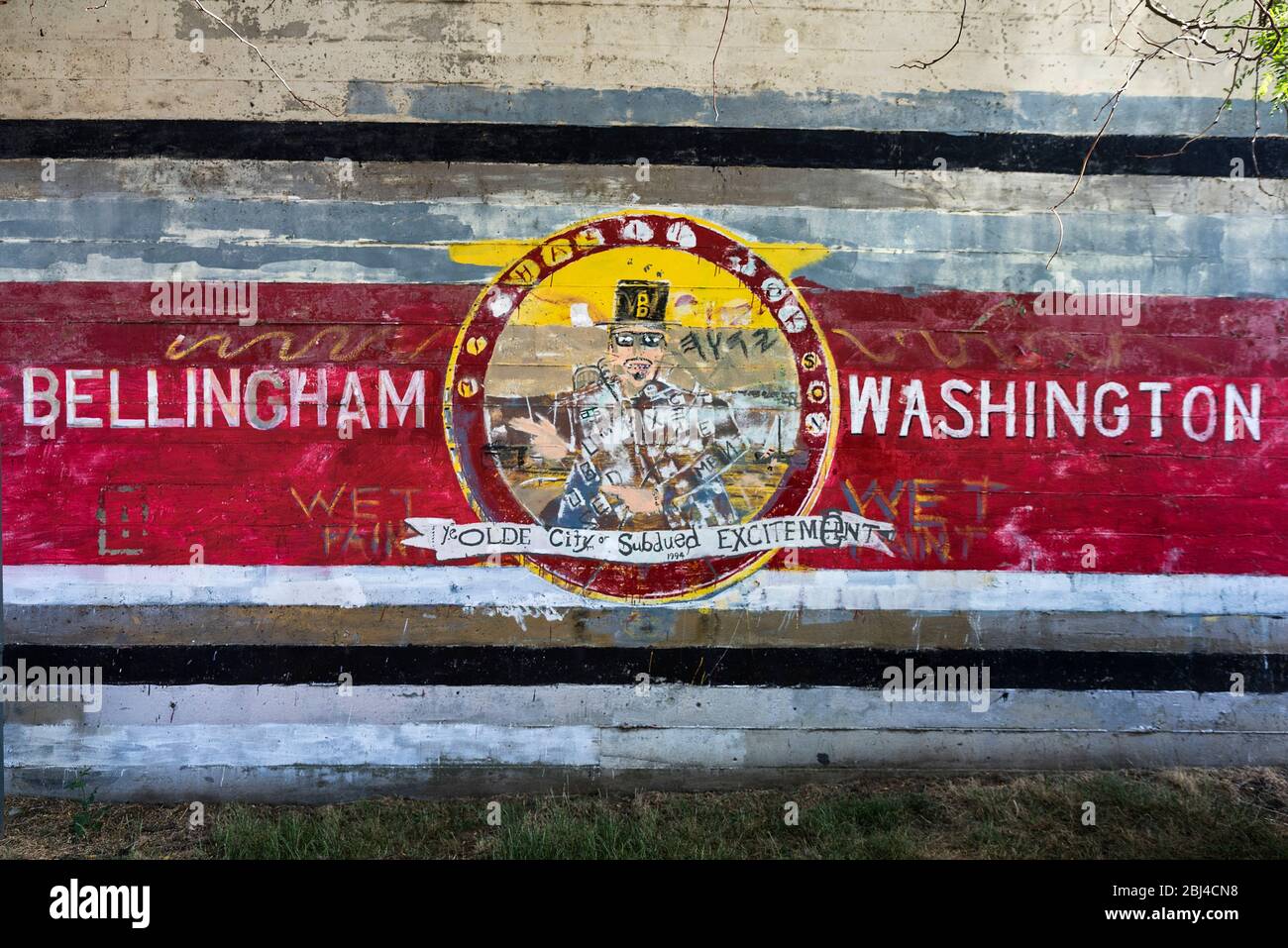 Wall mural in Bellingham Stock Photo - Alamy