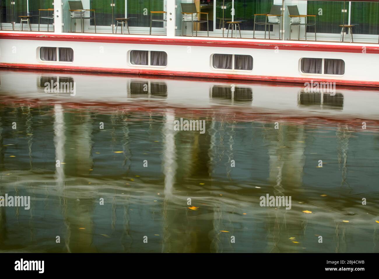 Viking Ve at dock on the Main River, Miltenberg, Bavaria, Germany Stock ...