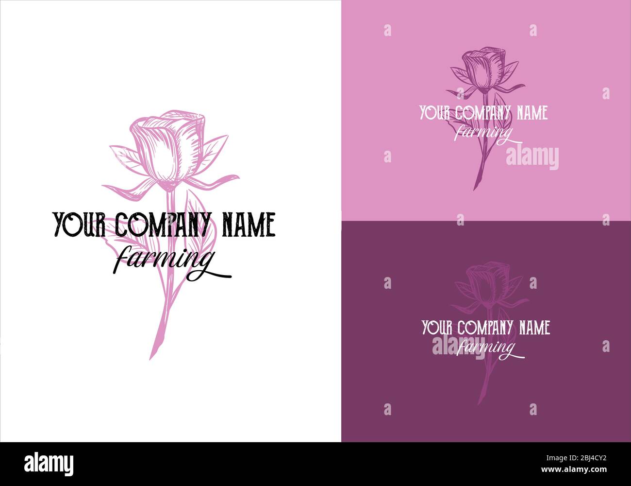 Farm rose Stock Vector Images - Alamy
