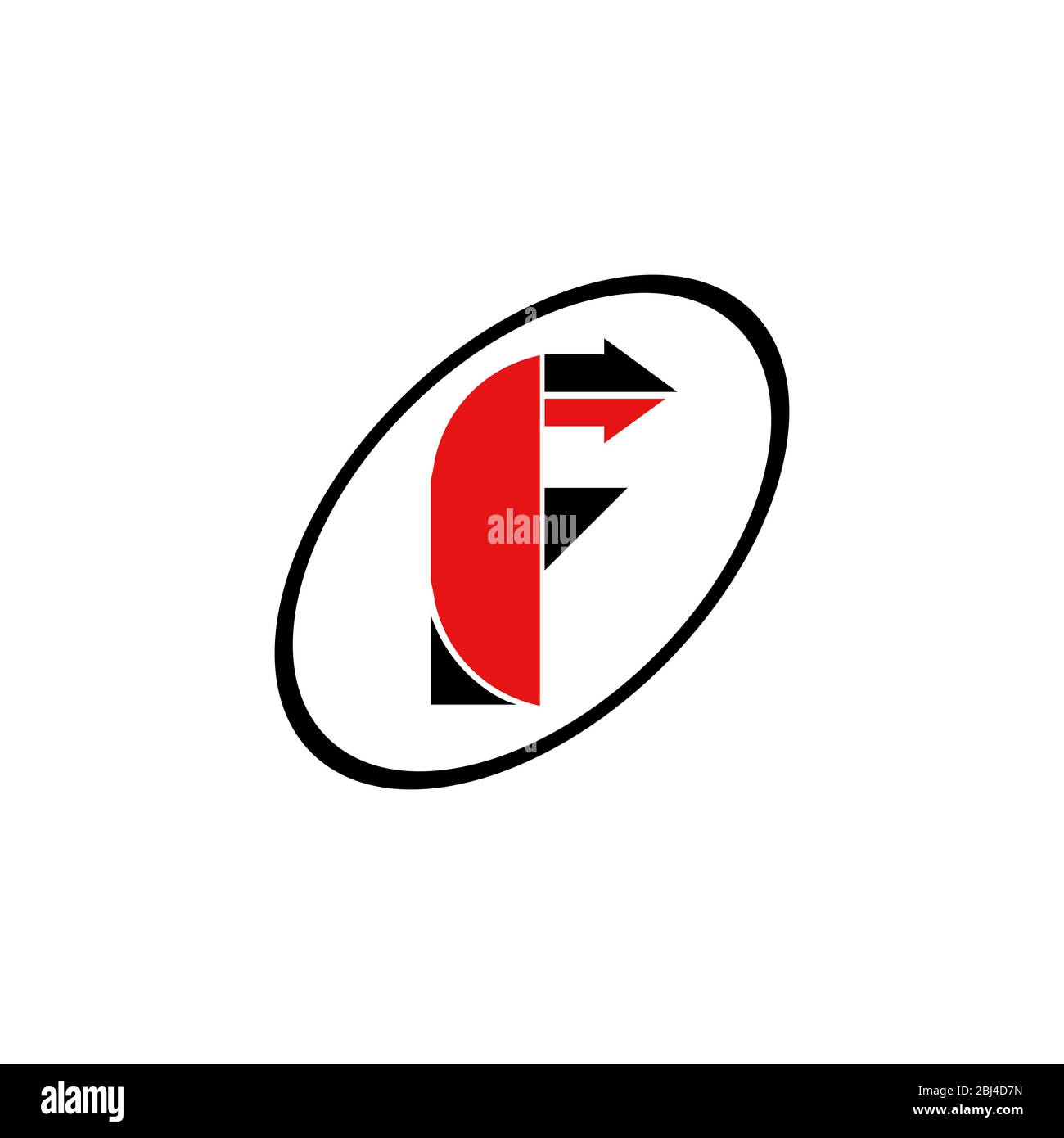 Initial letter F graphic logo template, with arrow design concept ...