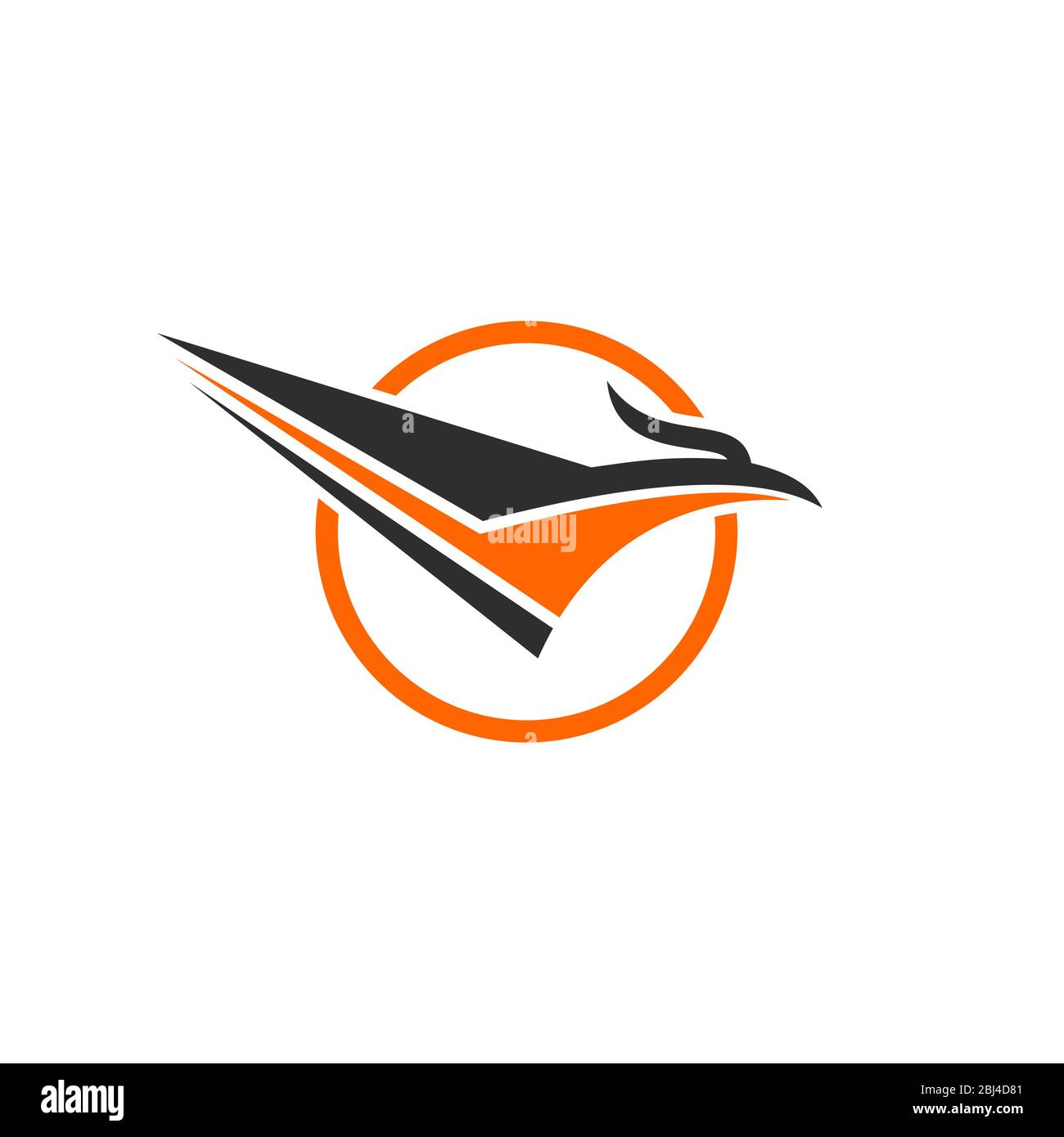 Bird express, fast eagle logo design concept template, Abstract ...