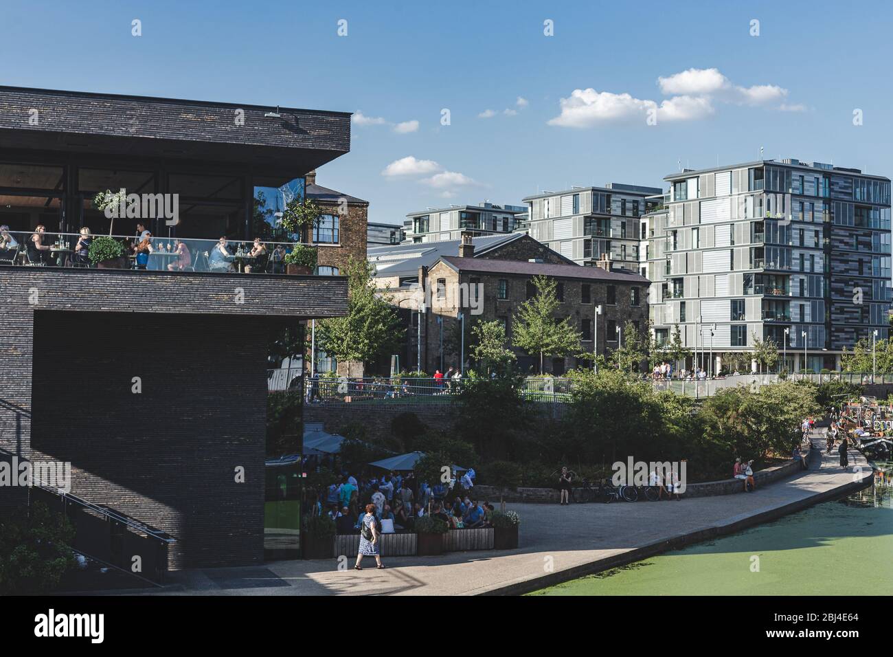 London/UK-26/07/18: The Handyside Gardens, The ArtHouse and The ...